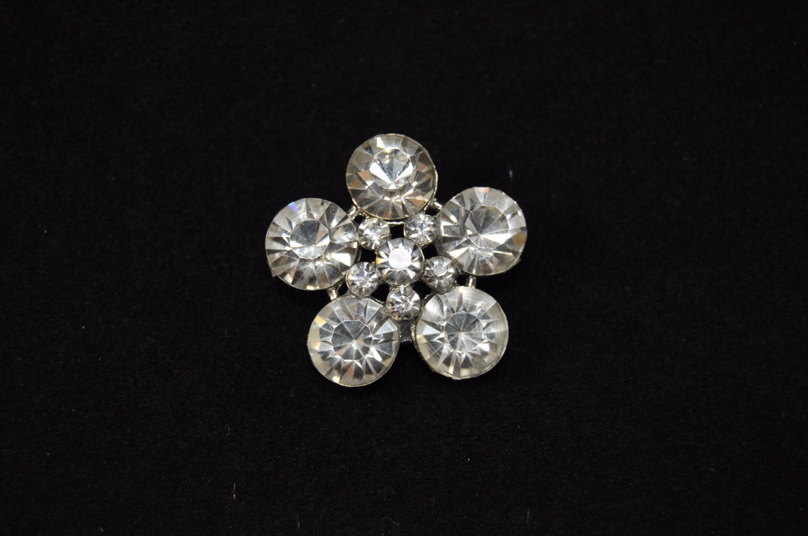 5pcs Big Rhinestone Button Embellishment Button With Shank - Etsy