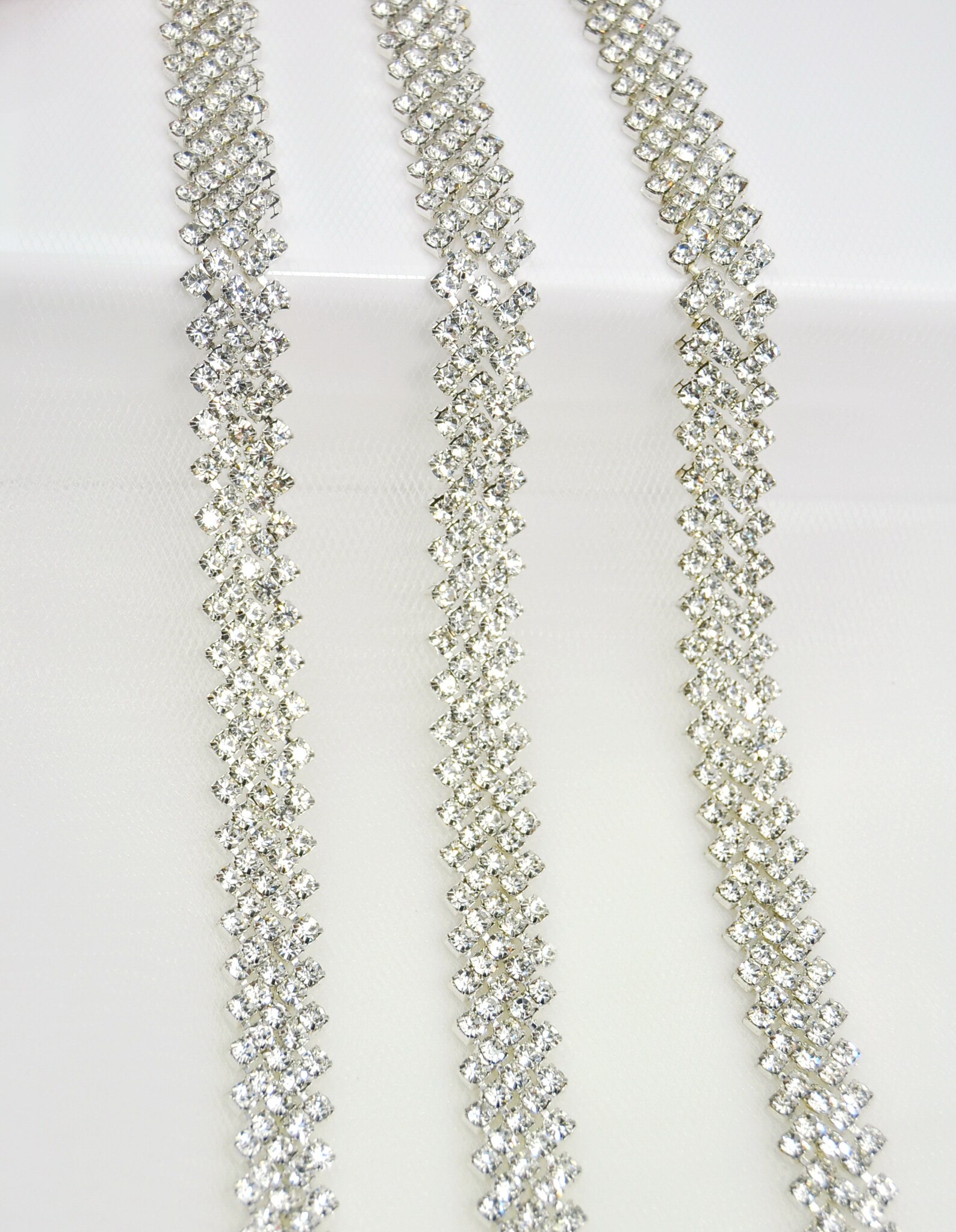 Crystal Rhinestone Chain Trim Clear Crystal Cup Chain Trim - Etsy