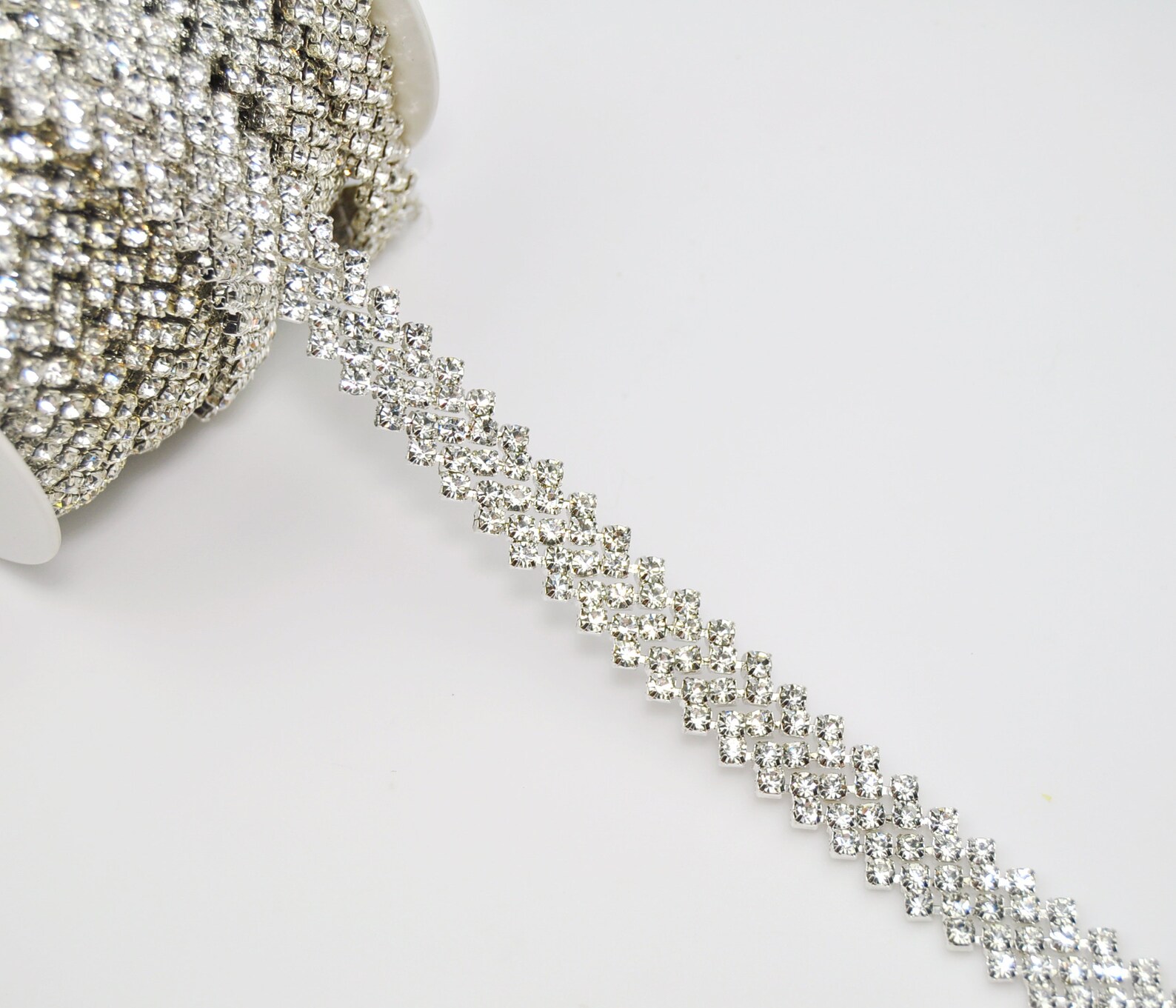 Crystal Rhinestone Chain Trim Clear Crystal Cup Chain Trim - Etsy