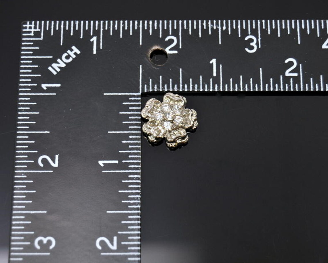 5Pcs small Rhinestone Button crystal buttons metal button | Etsy