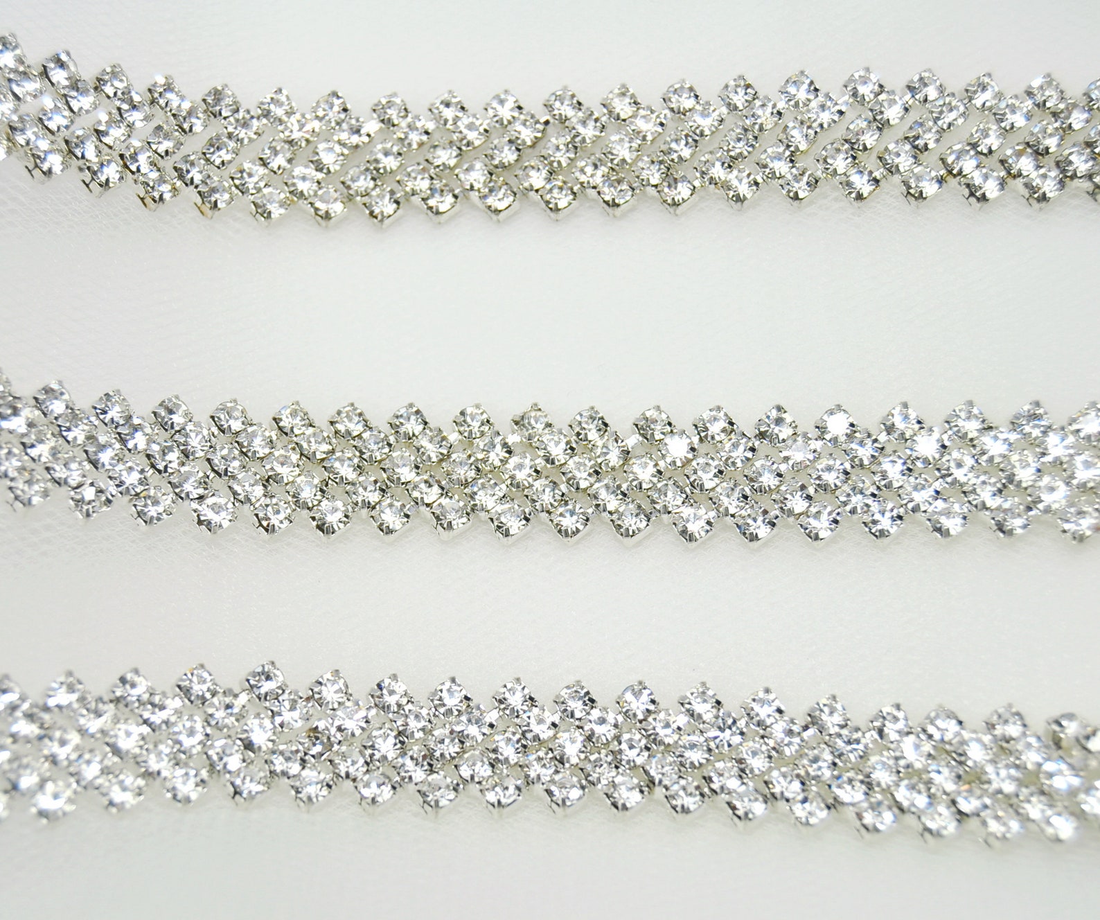 Crystal Rhinestone Chain Trim Clear Crystal Cup Chain Trim - Etsy