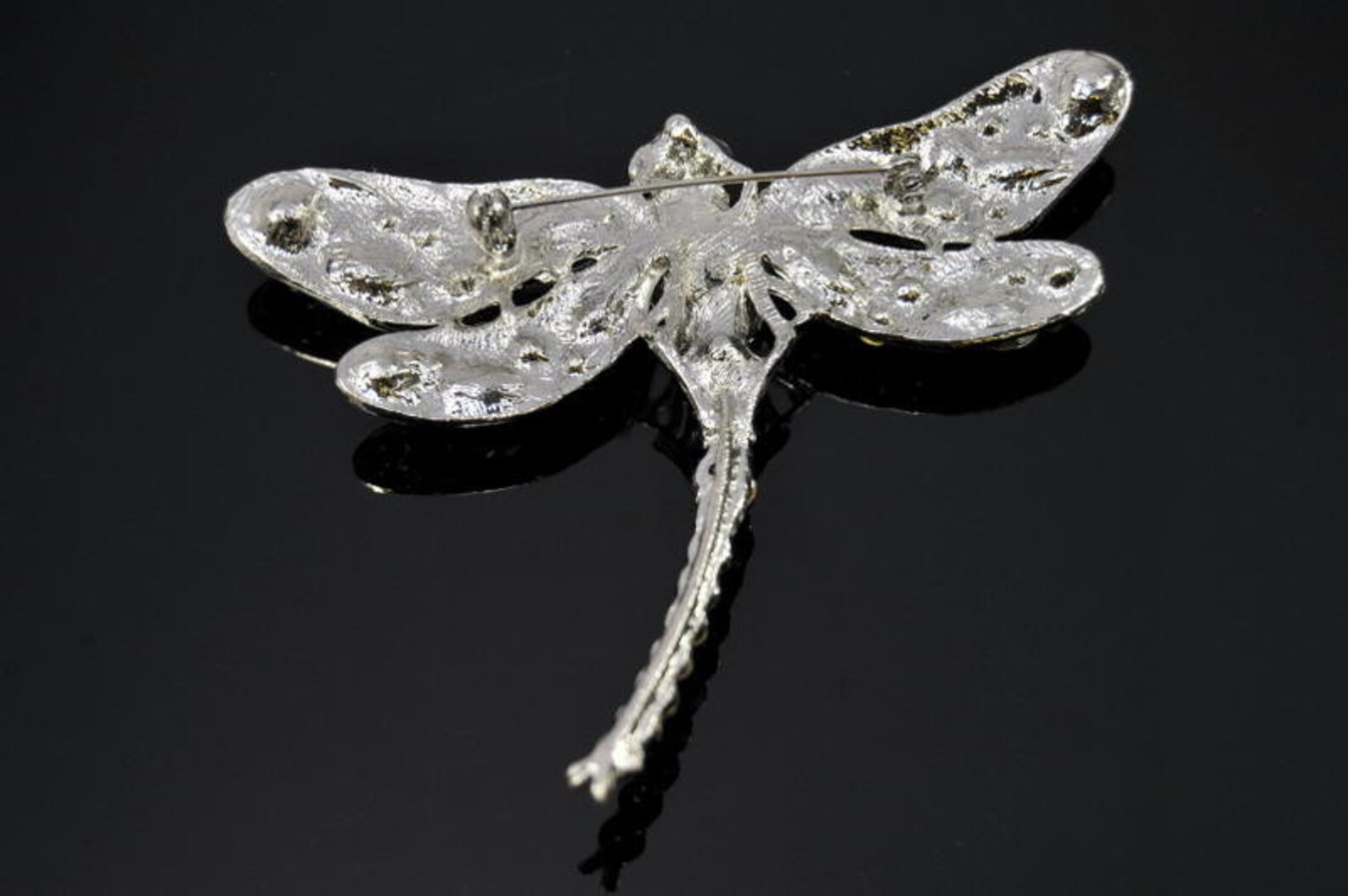 Big Crystal Dragonfly Brooch Pin Brooch Rhinestone Dragonfly | Etsy