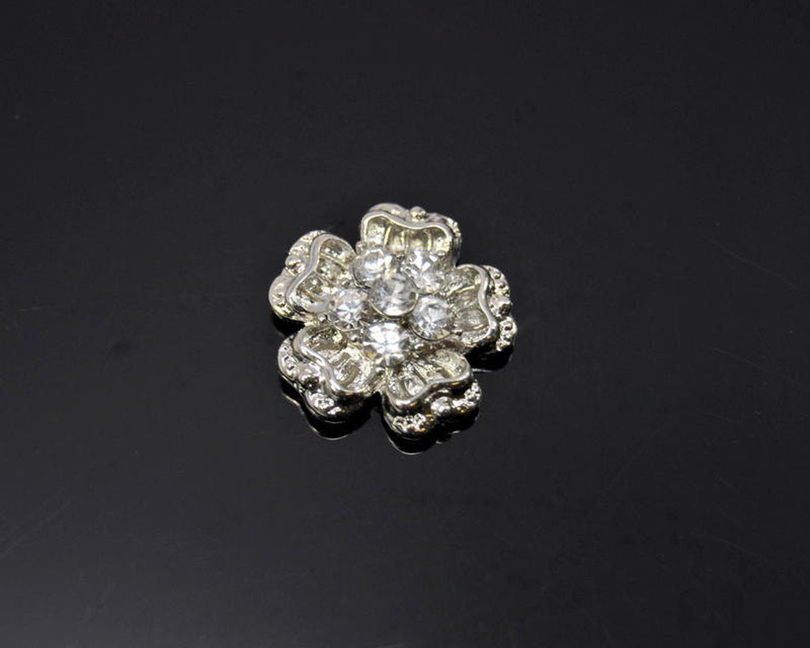 5pcs Small Rhinestone Button Crystal Buttons Metal Button - Etsy