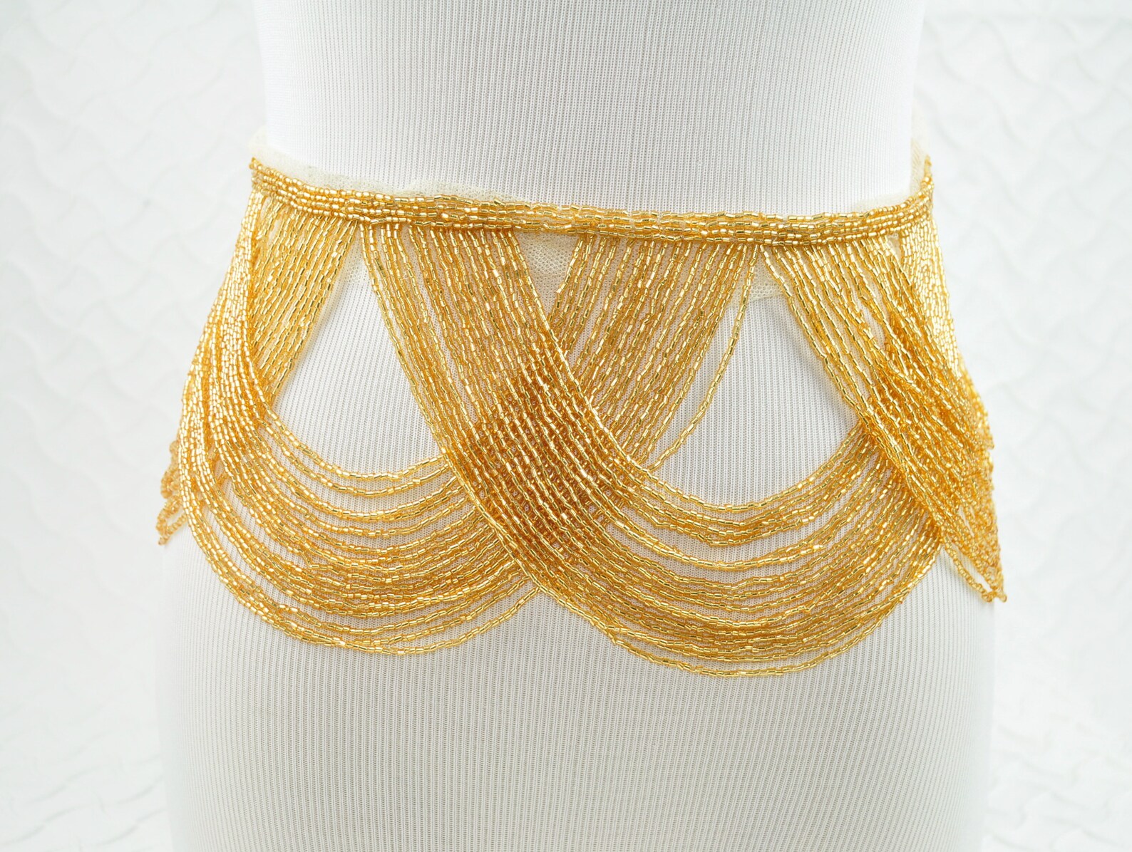 Gold Beaded Fringe Trim Applique Gold Beaded Tassel Trim - Etsy