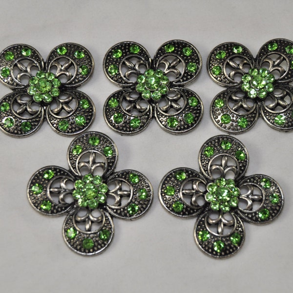 Rhinestone Buttons - Etsy
