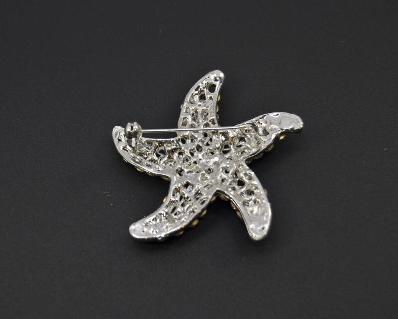 Crystal Starfish Brooch Wedding Embellishment Starfish | Etsy
