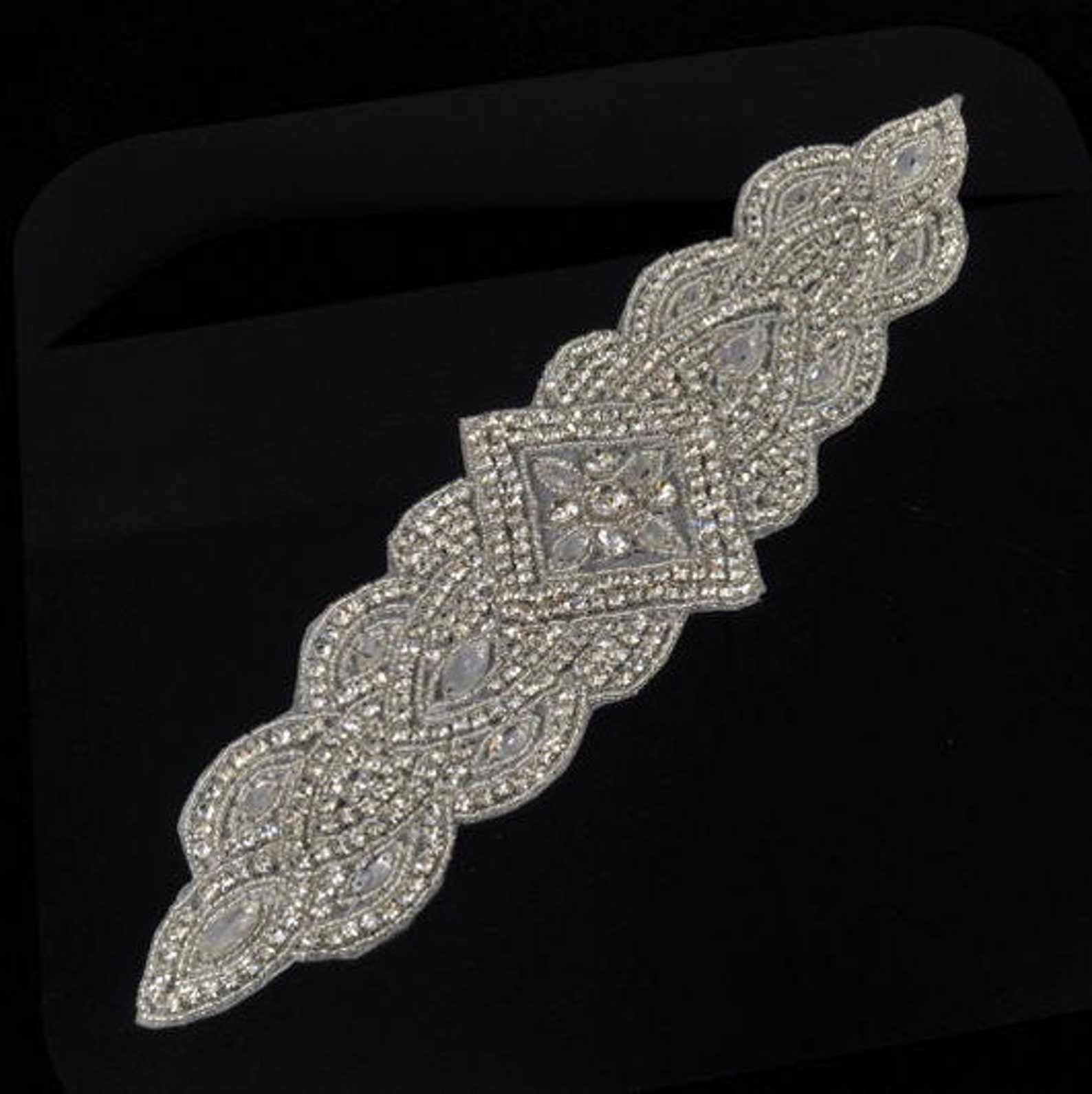 Rhinestone Applique Extra Large Rhinestone Applique Waist - Etsy