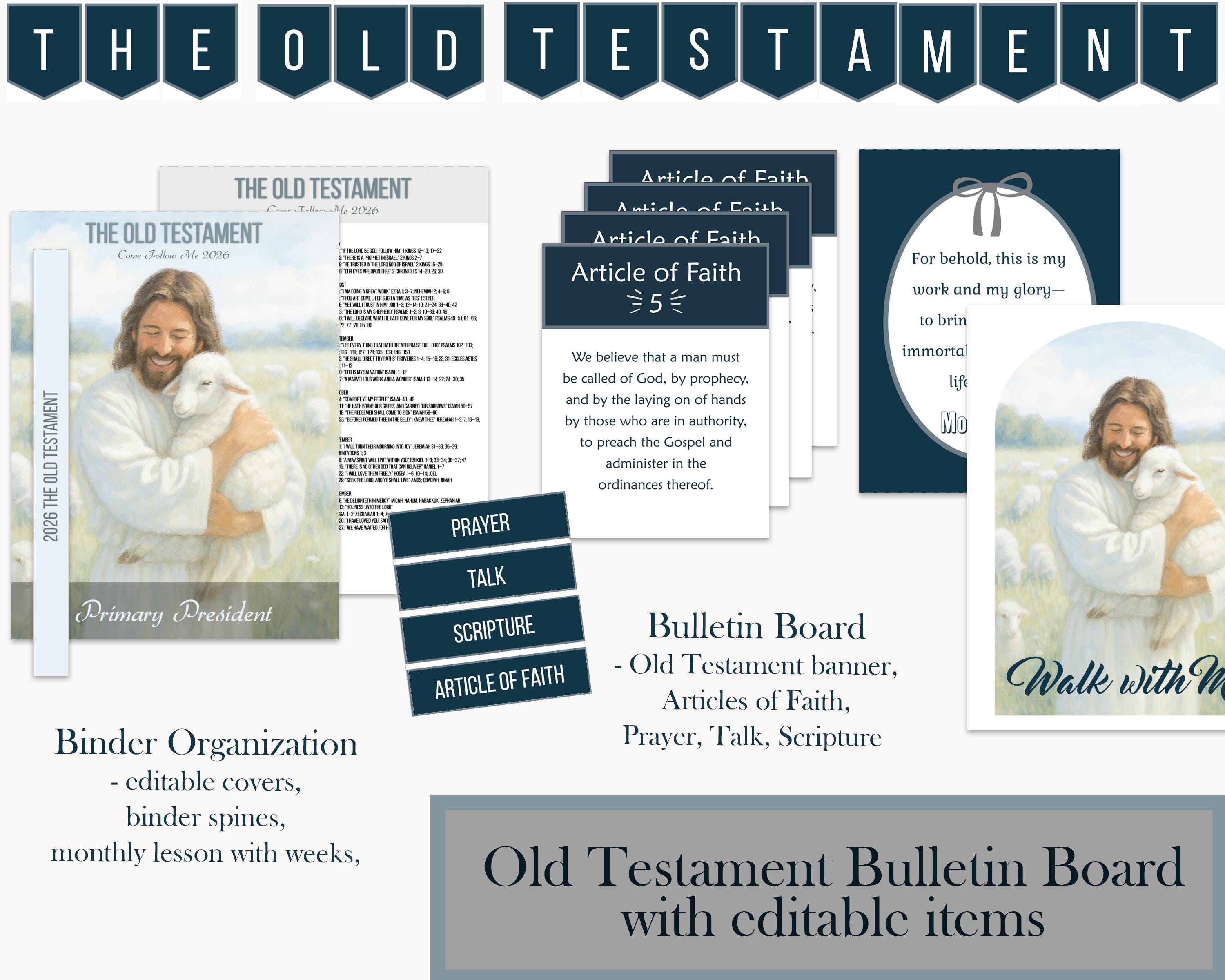 Old Testament 2026 Bulletin Board, Church of Jesus Christ of Latter-day ...