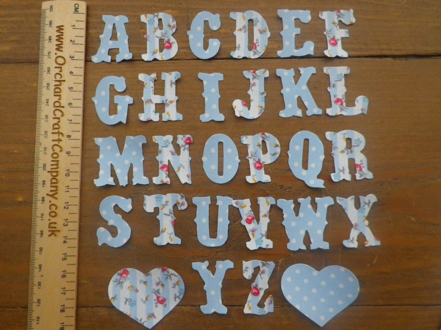 Full Alphabet Iron on Fabric Applique Letters no Sew 3 Cm - Etsy UK