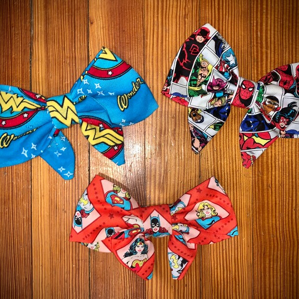 Super Hero Hair Bow - Etsy