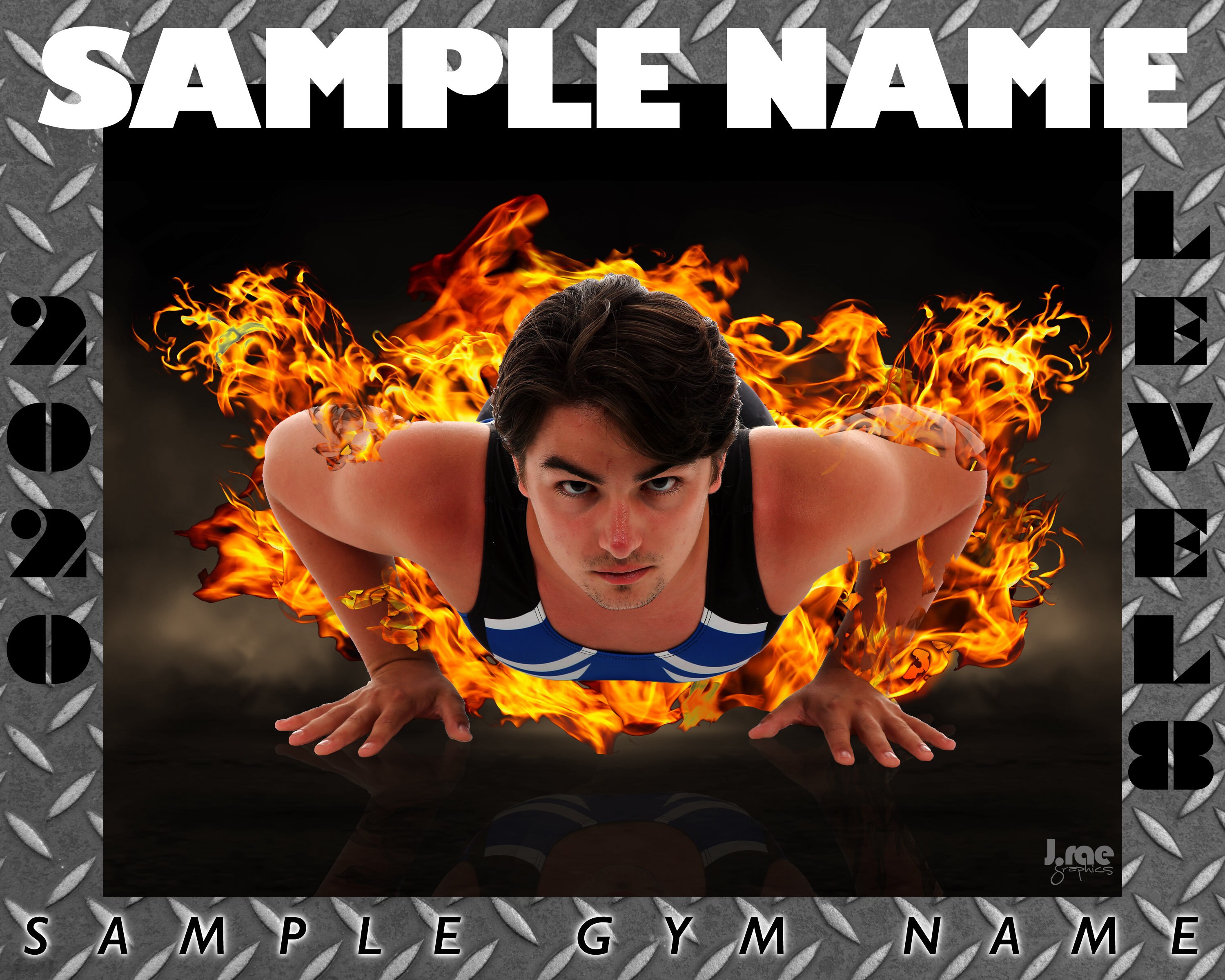 Sports Athlete Photo Edit - Through Fire *DIGITAL FILE* Personalized ...