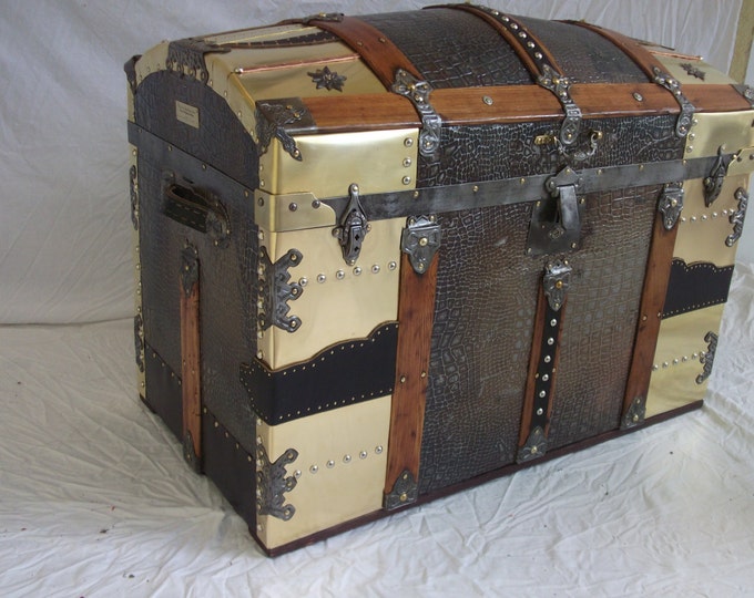 Antique Saratoga-grade Camel Back Antique Trunk - Etsy