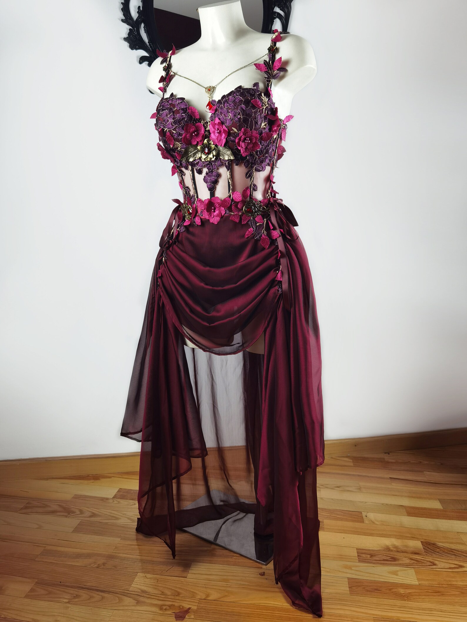 Custom Fairy Armor Dress Greek Goddess Halloween Corset Fairycore ...
