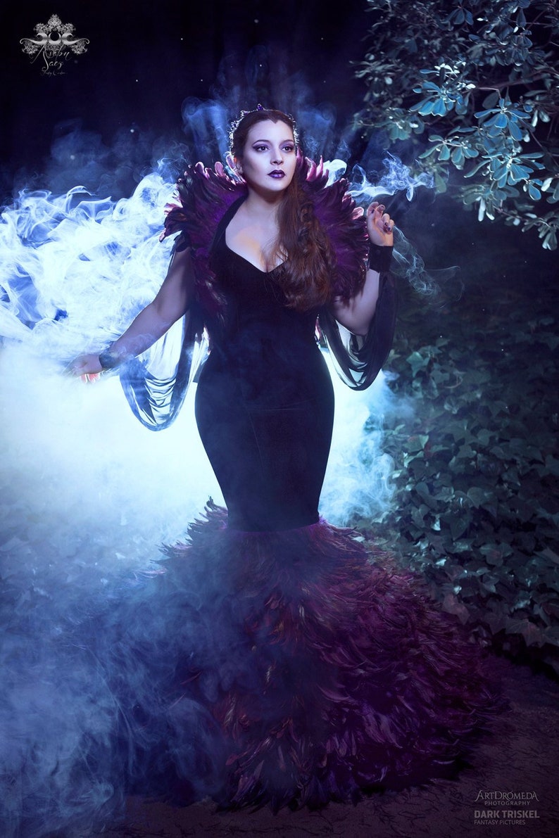 Gothic Wedding Fantasy Couture Bridal Gown Haute Goth Dark Goddess ...