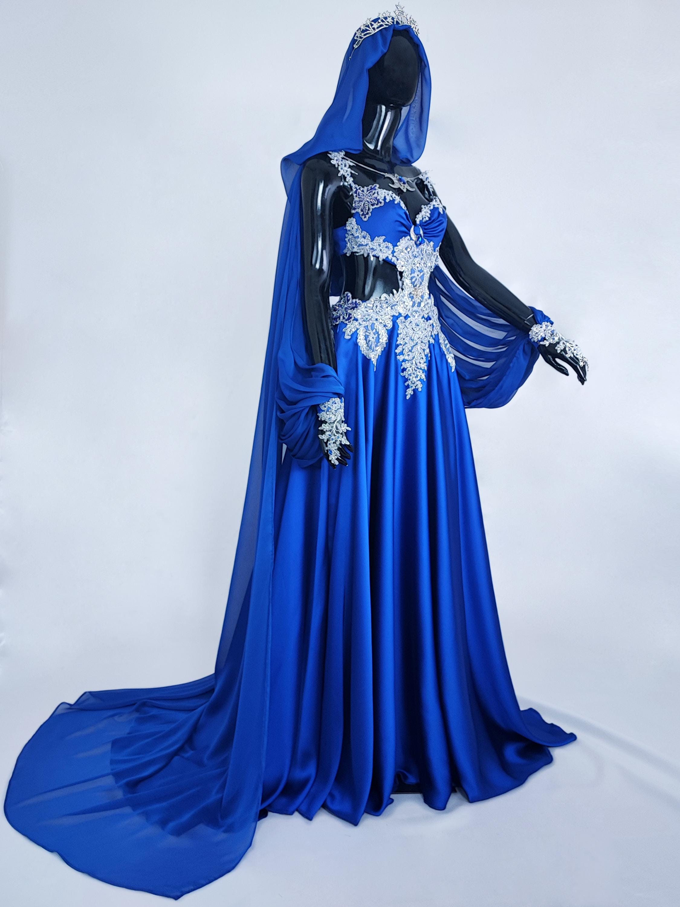 Moon Goddess Costume Fantasy Couture Celestial Gothic Gown Pagan ...
