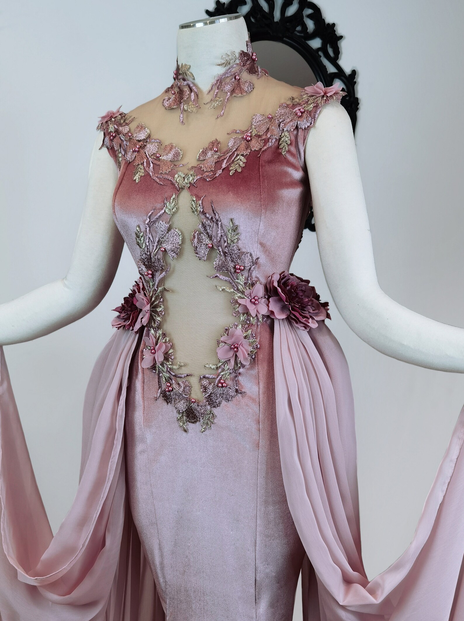 Spring Goddess Gown Persephone Wedding Dress Bridal Fantasy Costume ...
