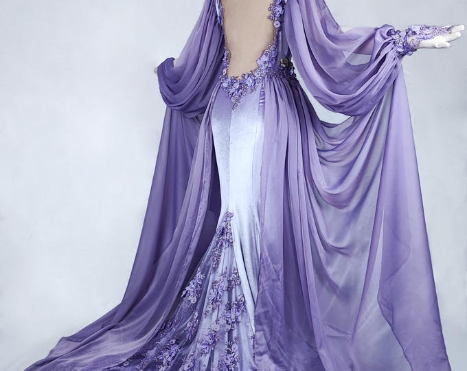 Spring Goddess Gown Whimsical Wedding Dress Bridal Fantasy Costume ...