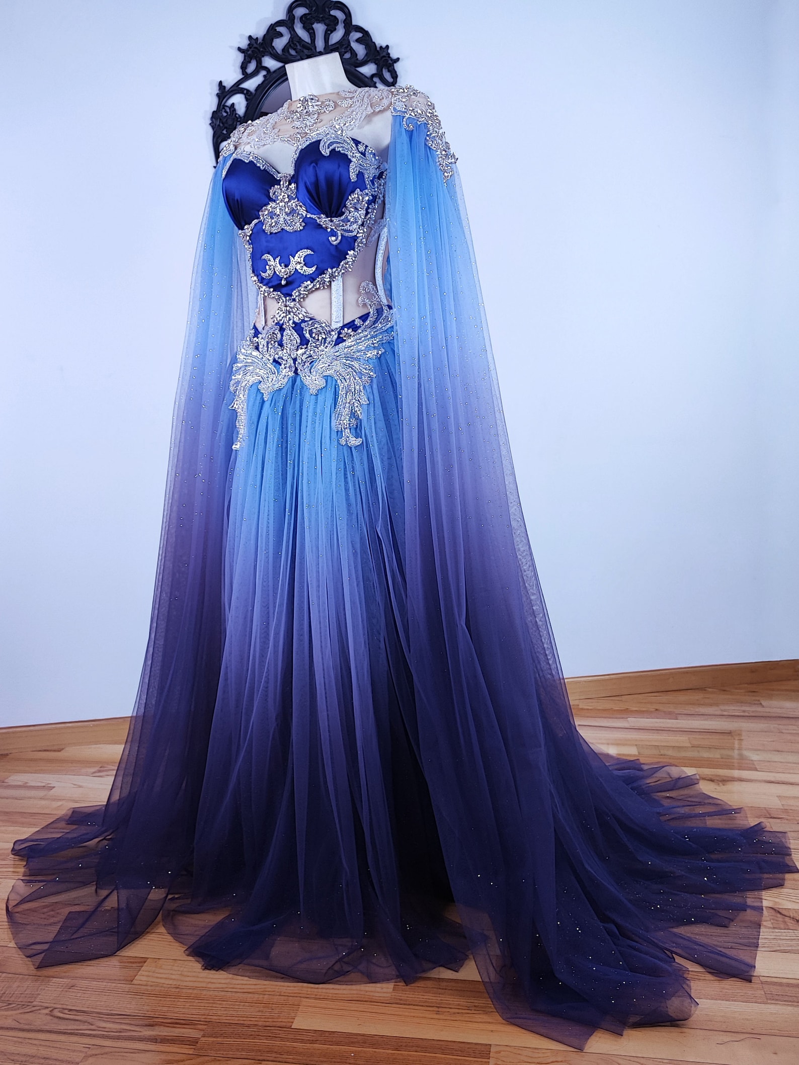 Celestial Moon Goddess Armor Gown Starfall Ballgown Fantasy Costume ...