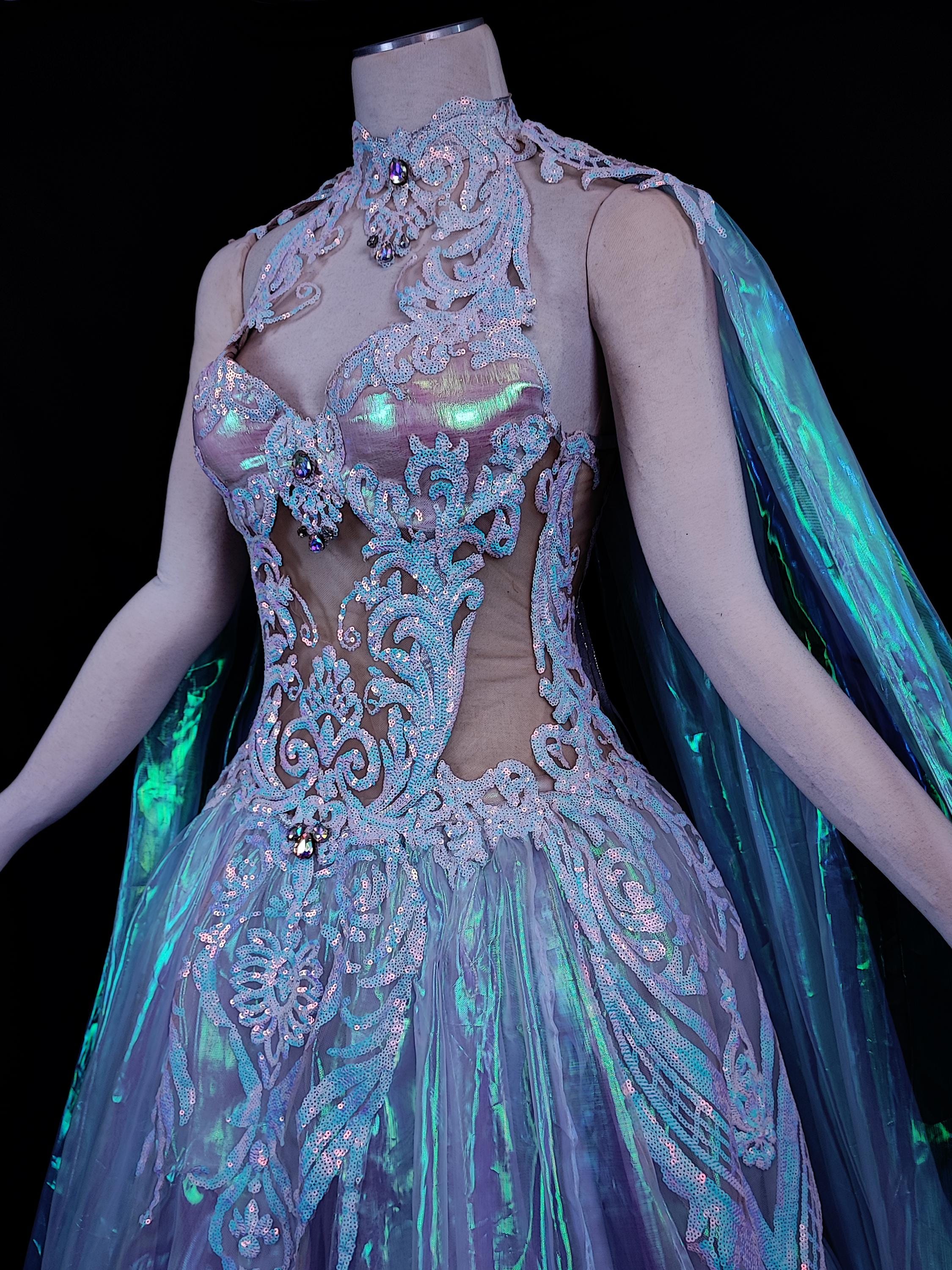 Mermaid Armor Corset Dress Fantasy Couture Gown Mermaidcore Whimsical ...