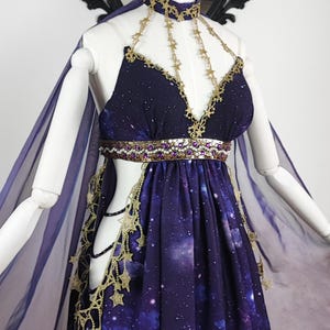 Galaxy Dress Fantasy Couture Mystical Dress Celestial Sailor Moon ...