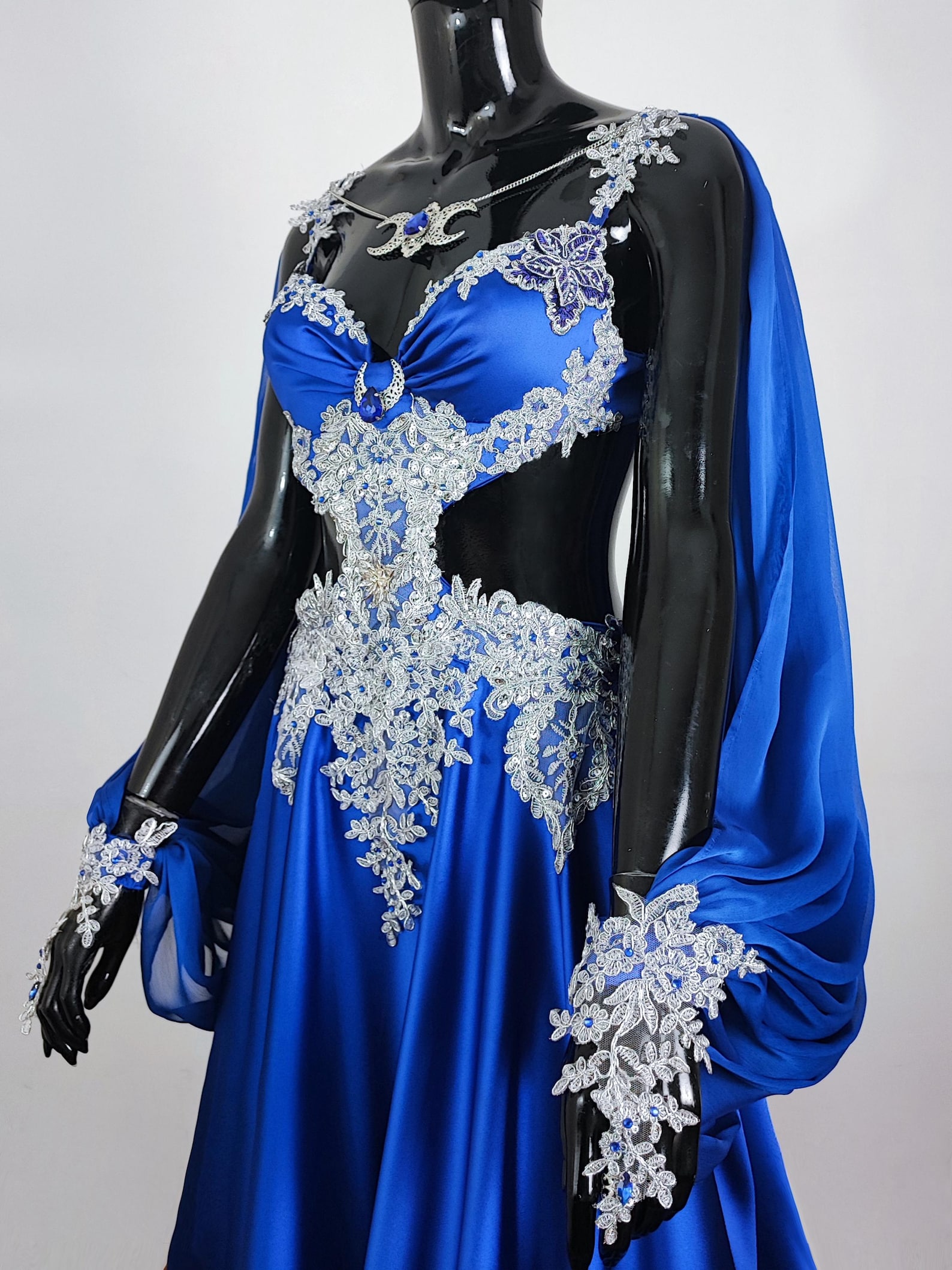Moon Goddess Costume Fantasy Couture Celestial Gothic Gown Pagan ...