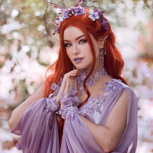 Spring Goddess Gown Whimsical Wedding Dress Bridal Fantasy Costume ...