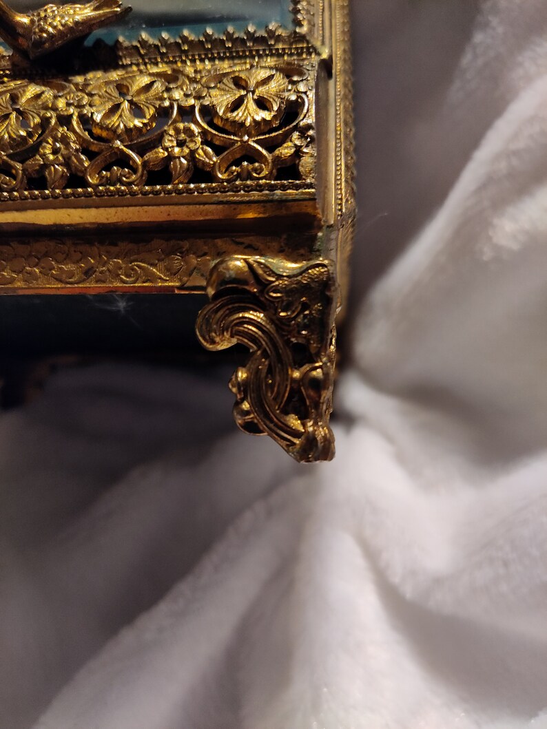 Guildcrest Jewelry Box Dresser Casket Pyramid With Doves - Etsy