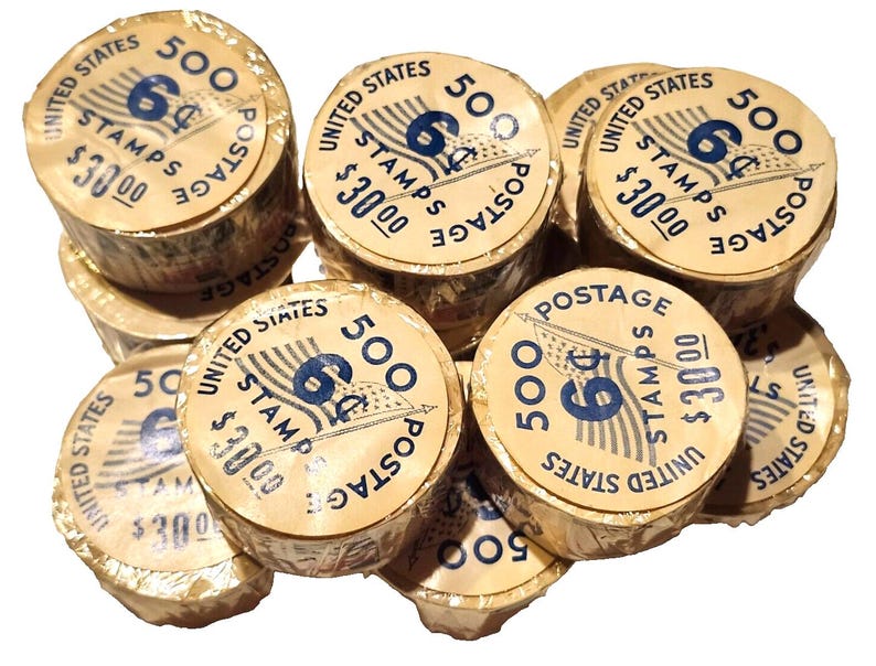 United States Grand Union Flag 6 Cent Unopened Stamp Roll of 500 ~ 30 ...