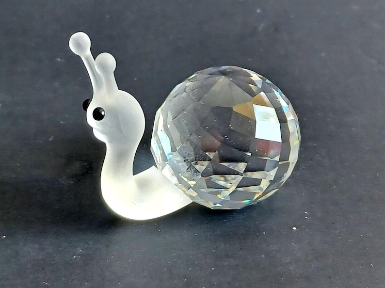 Swarovski Silver Crystal Snail Figurine in Original Box 7648 NR 30 - Etsy