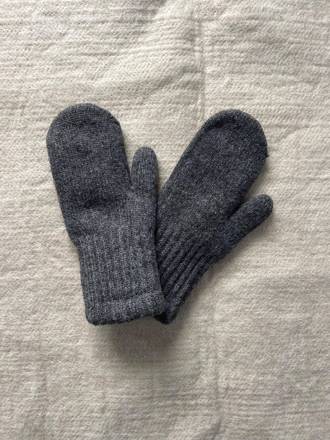 Alpaca Blend Lined Mittens: Boucle Style Lining - Etsy