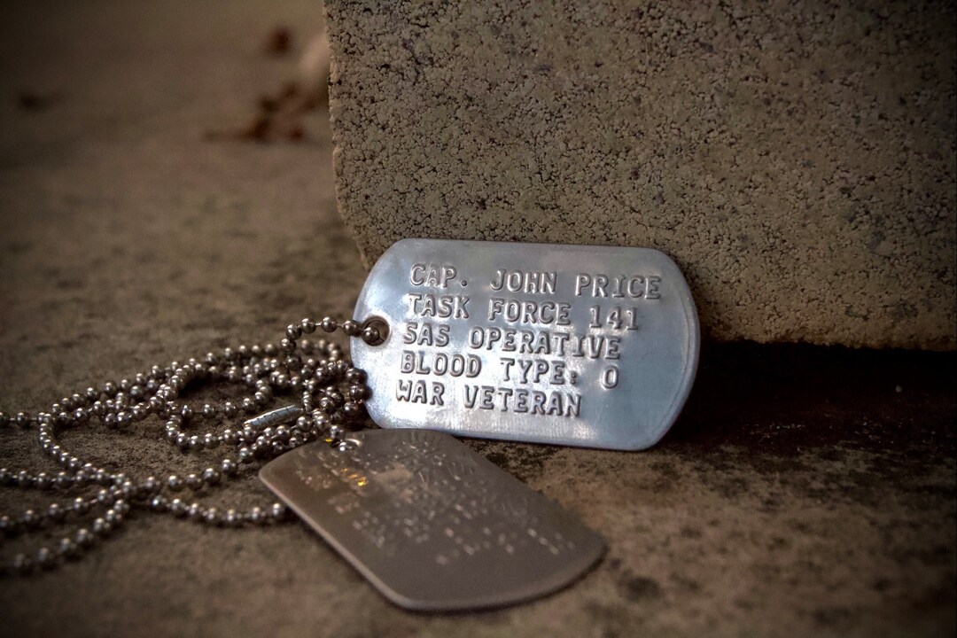 Captain John Price Call of Duty COD Dog Tags-special Ops - Etsy UK