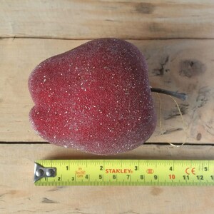 Vintage Hanging Large Glitter Apple Decoration, Artificial Fruit ...