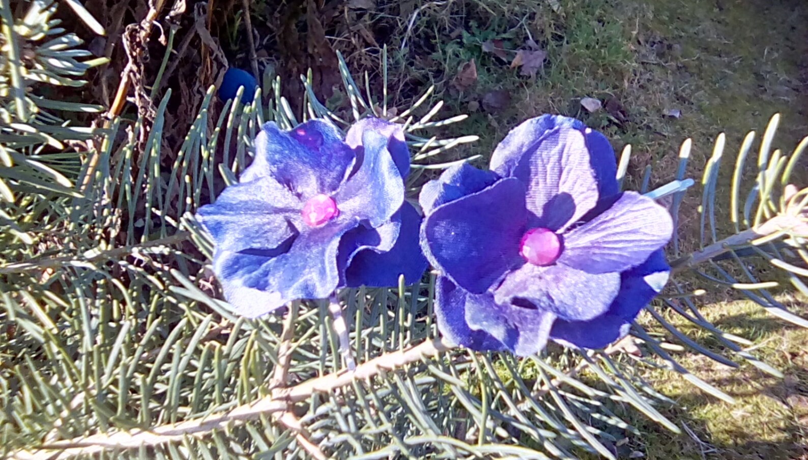 Deep Purple Flower Hair Pins Purple Flower Bobby Pins Floral - Etsy