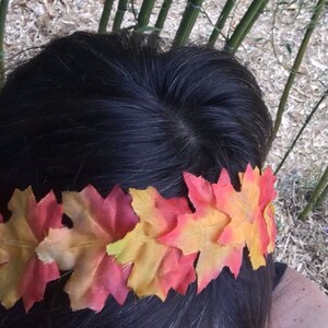 Fall Maple Leaf Crown, Fall Leaf Headband, Orange Leaf Crown, Autumn ...