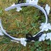 Black and White Headband With White Flowers and Black Butterflies, Sale ...
