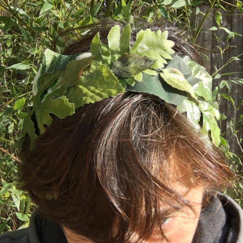 Green Leaf Crown - Etsy