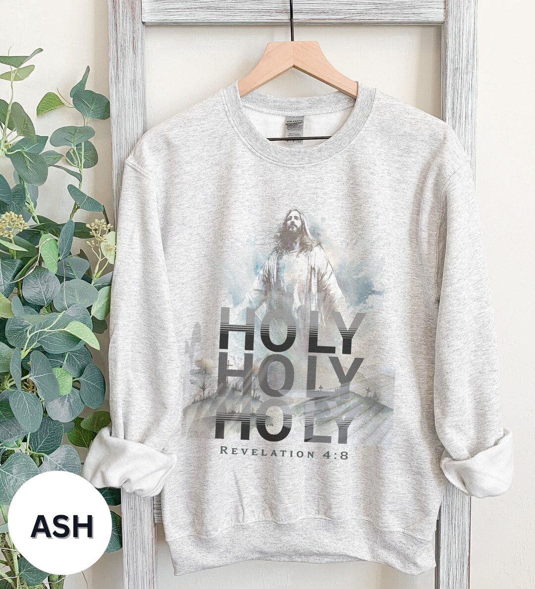 Christian Sweatshirt Holy Holy Holy Shirt for Men Christian Streetwear ...