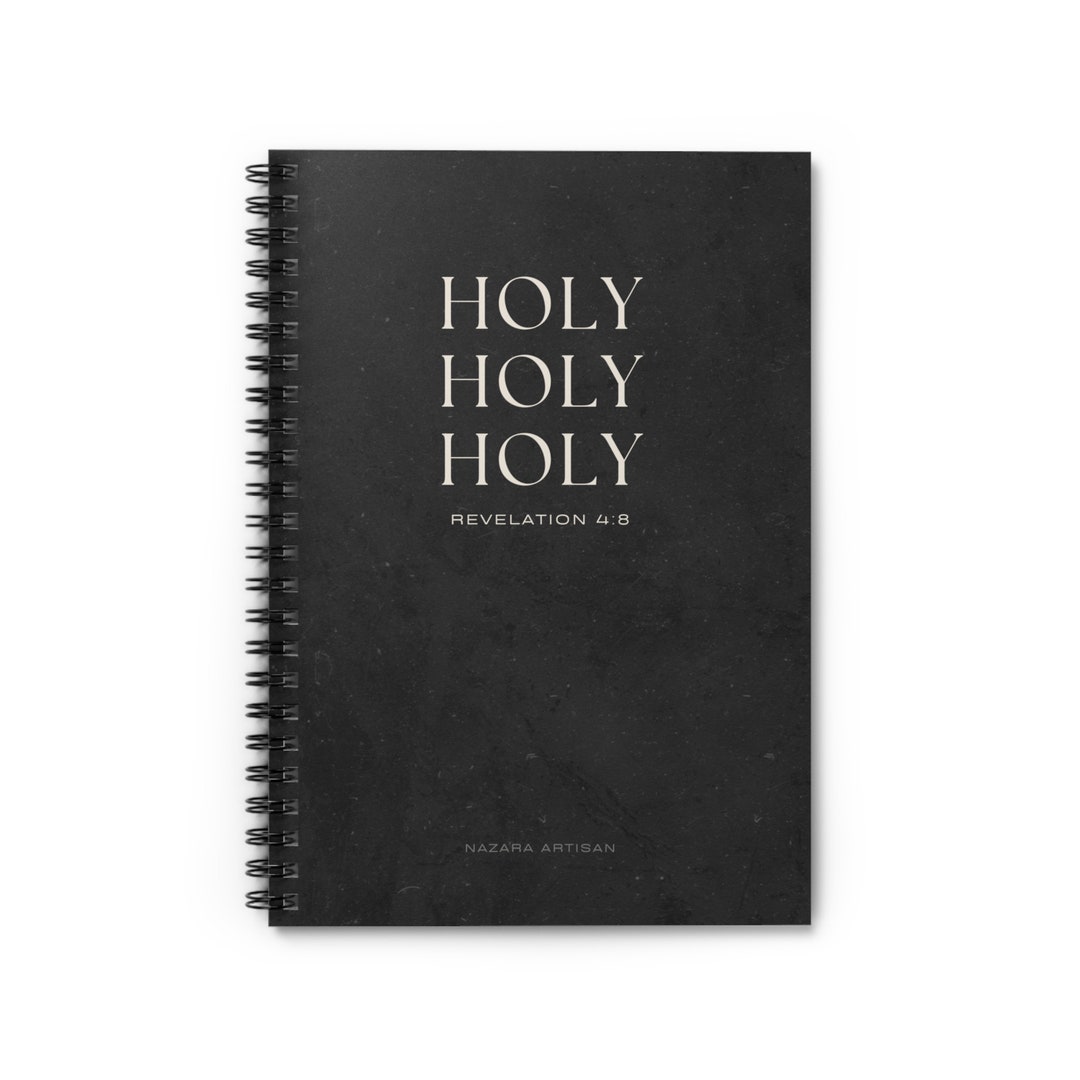 Christian Journal HOLY HOLY HOLY Bible Verse Sermon Church Notes ...