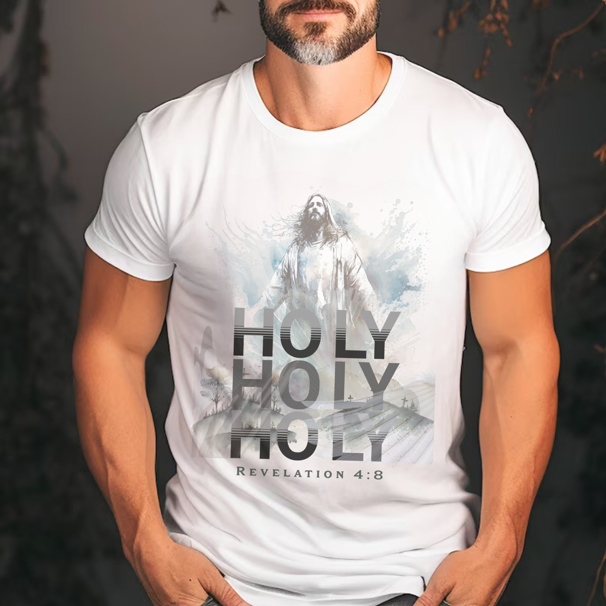 Christian Sweatshirt Holy Holy Holy Shirt for Men Christian Streetwear ...