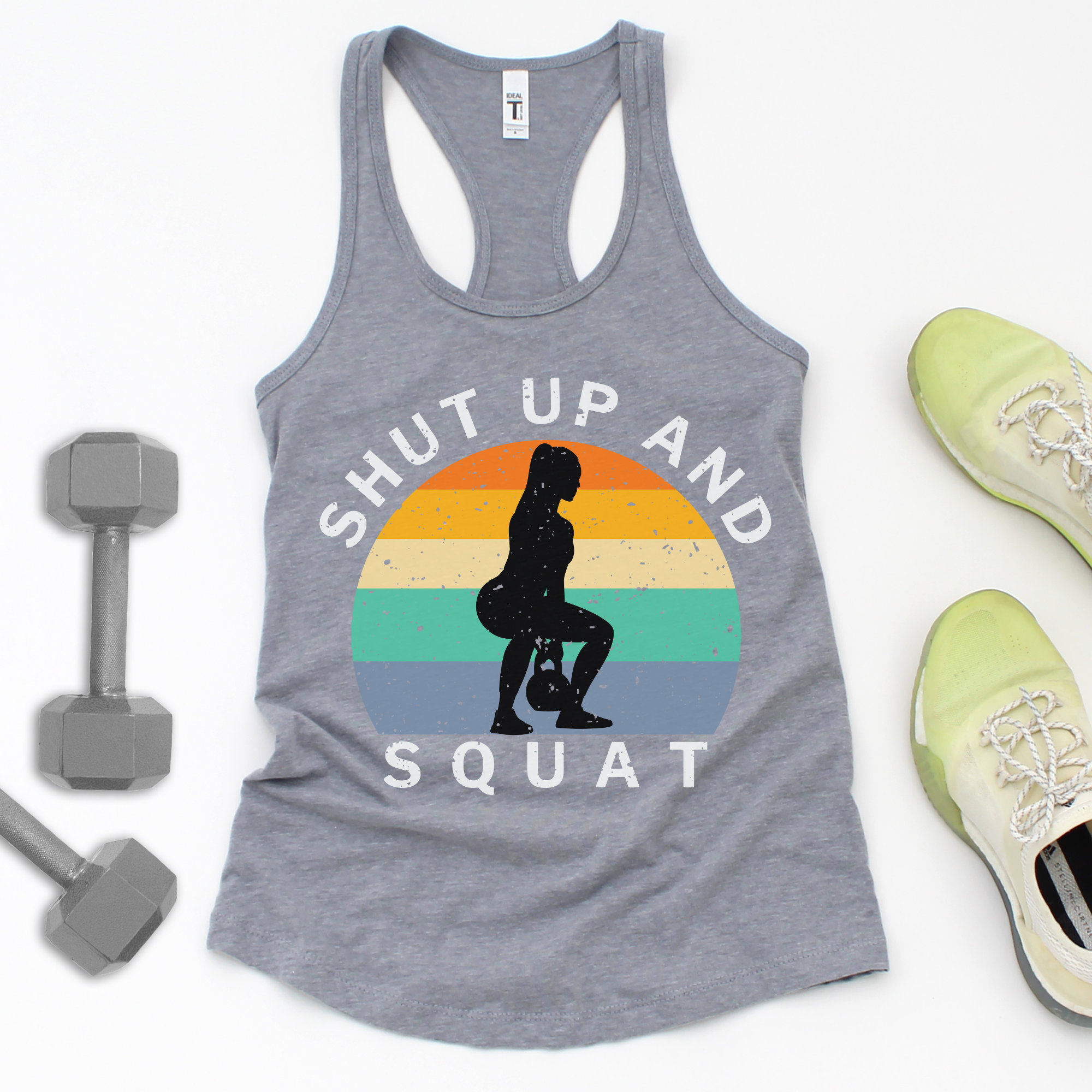 Shut up and Squat Tank Gym Tank Fitness Shirt Womens Tank - Etsy