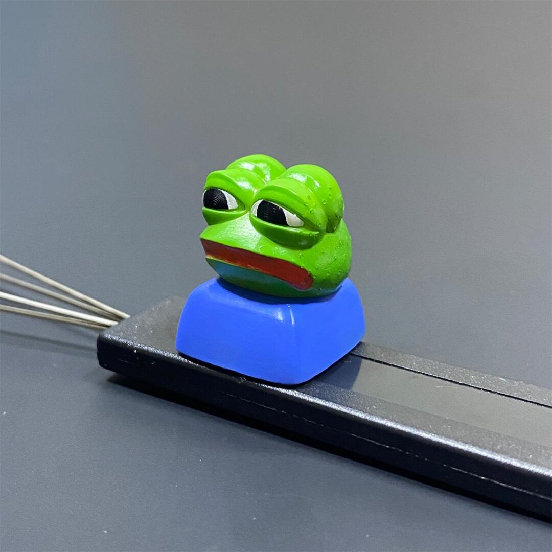 Pepe Frog Keycaps of All Kinds - Sad Pepe - Love Pepe - Cafe Pepe ...