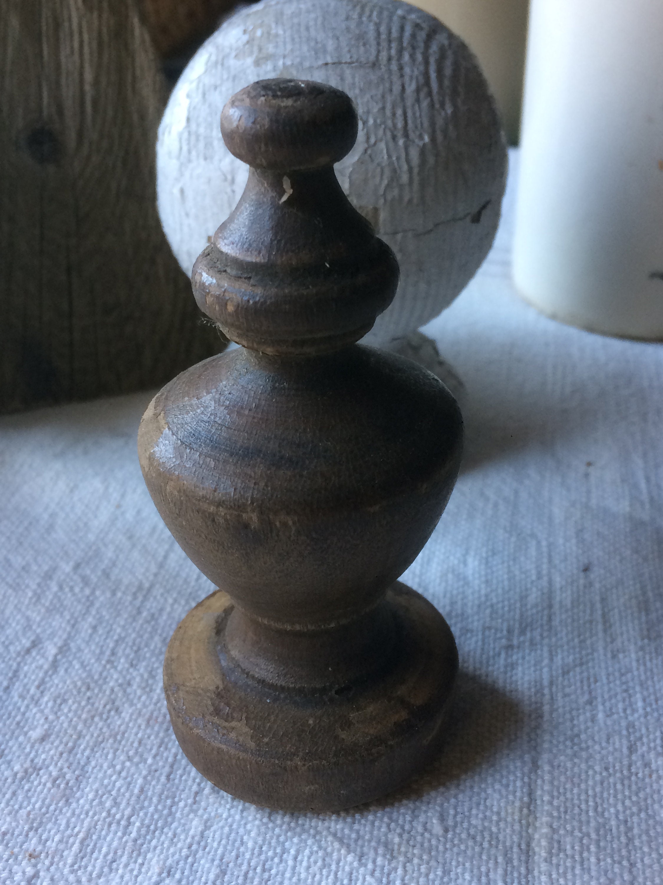 Collection of Wood Finials, Salvage Curated Shelf Decor, Antique ...