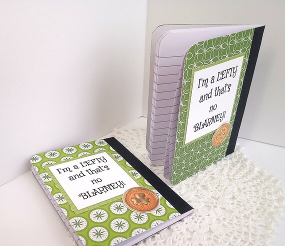 Irish Note Book Lefty Notebook Left Handed Gift No Blarney - Etsy