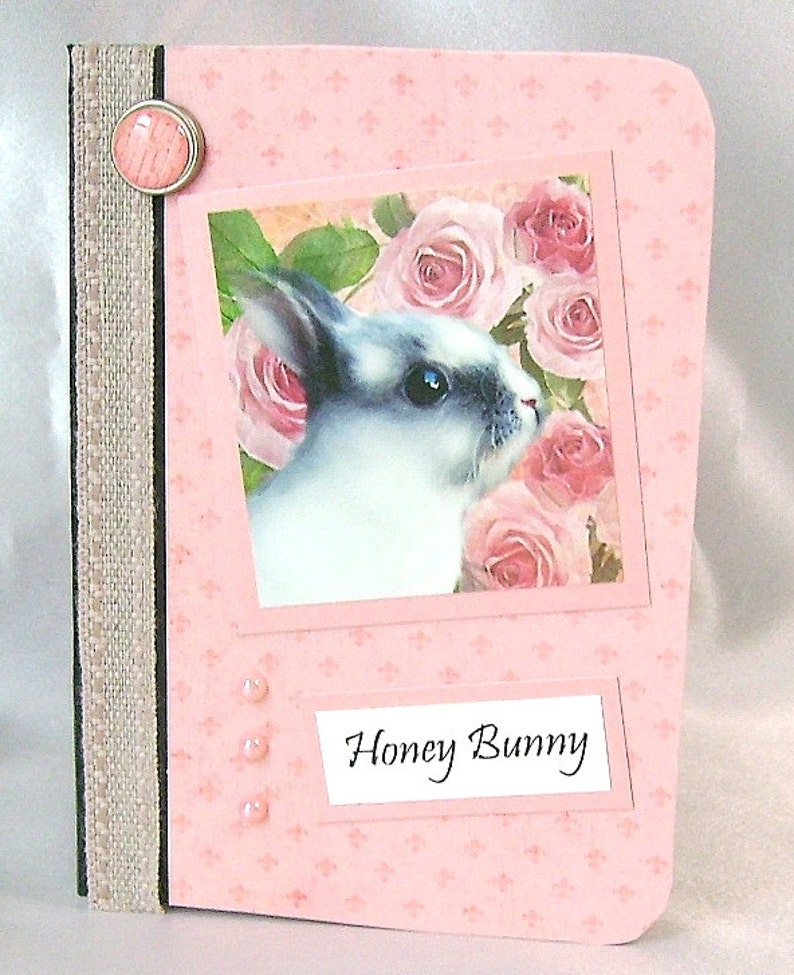 Mini pink note book Baby bunny notebook Honey bunny mini | Etsy