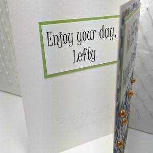 Left Handed Birthday Card, Lefty Birthday Card, Leftie Greeting Card ...
