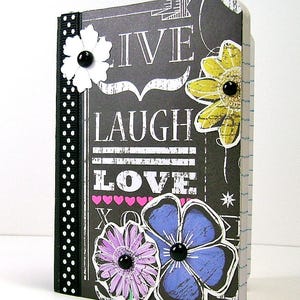 Chalkboard Note Book Pocket Notebook Mini Notes Live Laugh - Etsy
