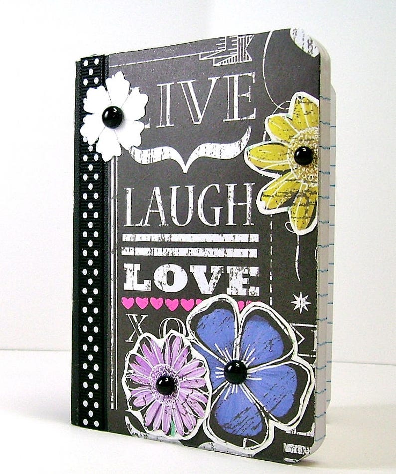 Chalkboard Note Book Pocket Notebook Mini Notes Live Laugh | Etsy