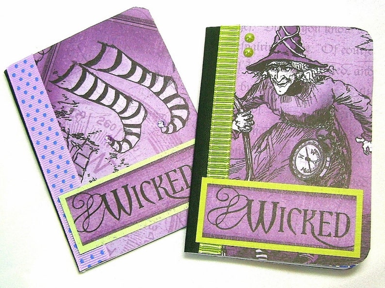 Witch notebook Wicked note book Mini notebook Wicked Witch | Etsy