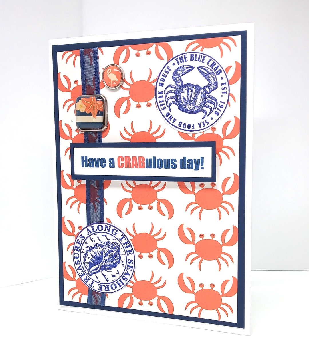 Crab Greeting Card, Birthday Card, Celebrate Card, Congratulations ...