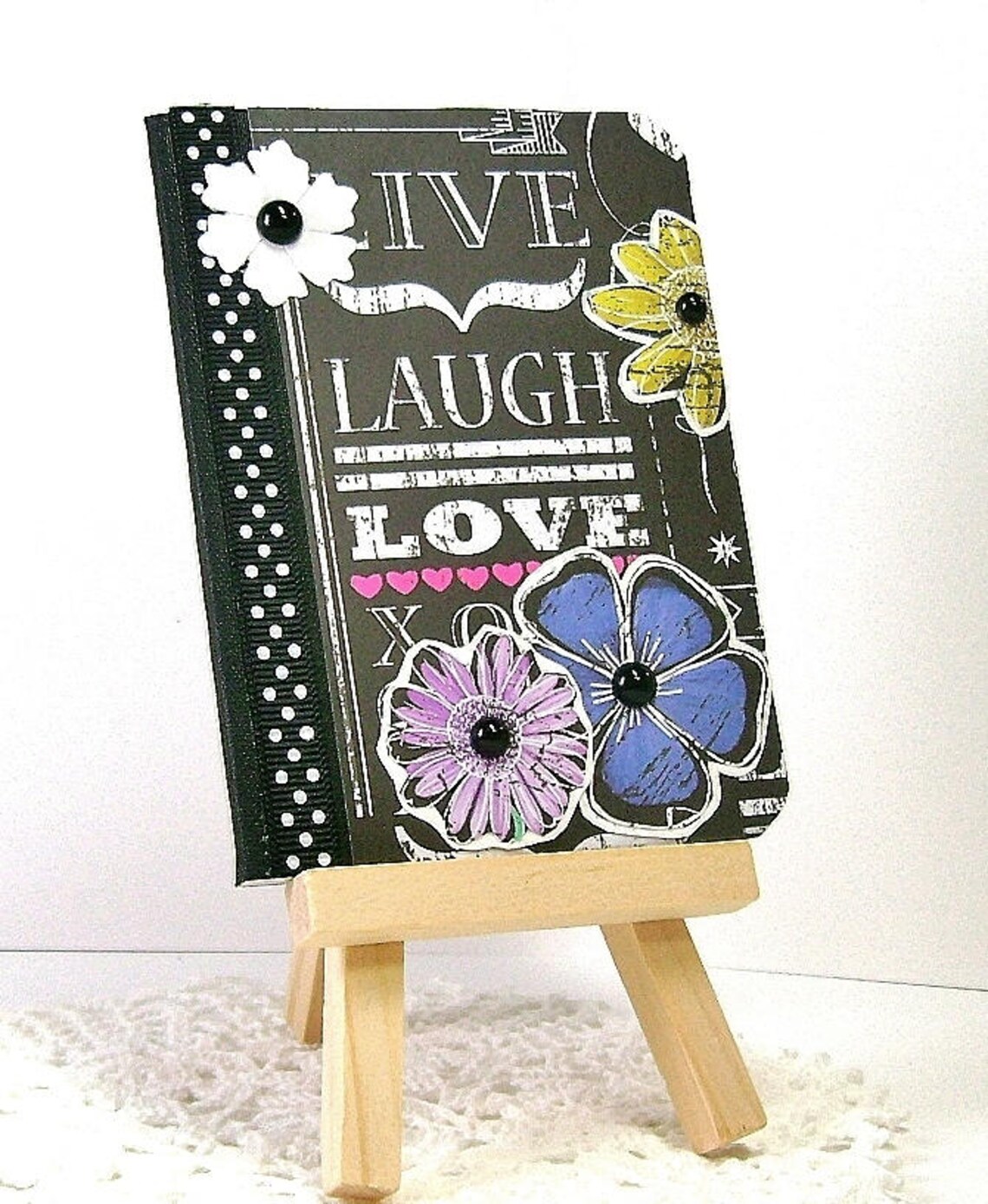Chalkboard Note Book Pocket Notebook Mini Notes Live Laugh - Etsy